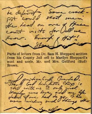 "54/11/05 Letters Reveal Dr. Sheppard Had Fears of 'Death Plot'" by ...