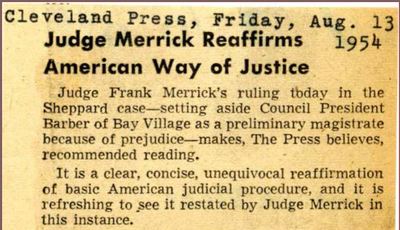 "54/08/13 Judge Merrick Reaffirms American Way of Justice" by Cleveland ...
