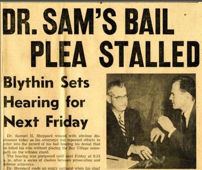 "54/09/11 Dr. Sam's bail plea stalled" by Cleveland Press