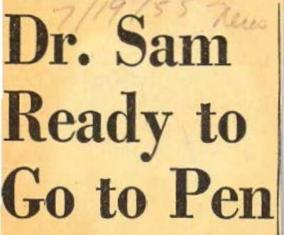 "55/07/19 Dr. Sam Ready to Go to Pen" by Cleveland News